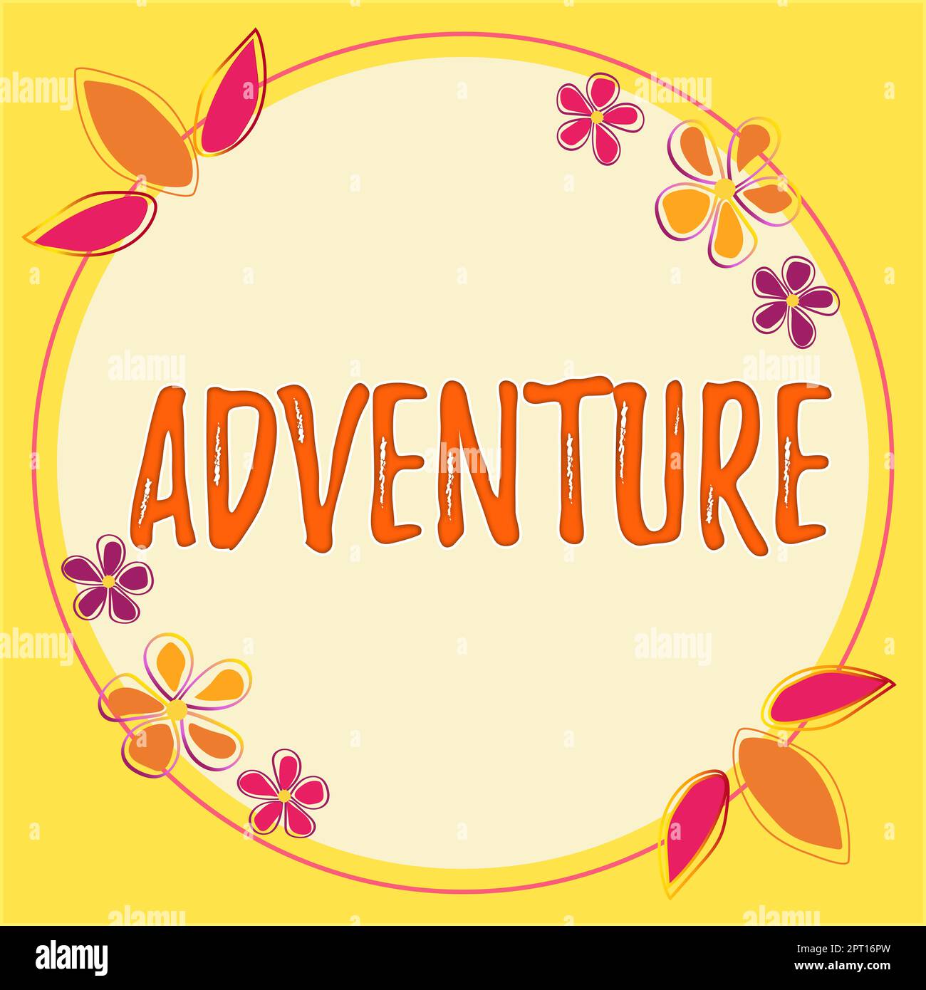 Sign displaying Adventure, Word Written on enterprise involving financial risk, danger and ...