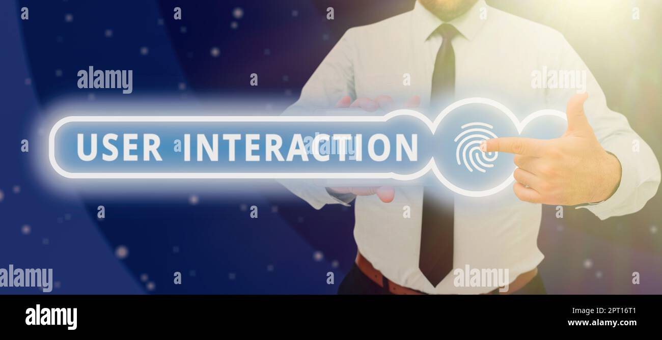 Inspiration showing sign User Interaction, Conceptual photo how the ...