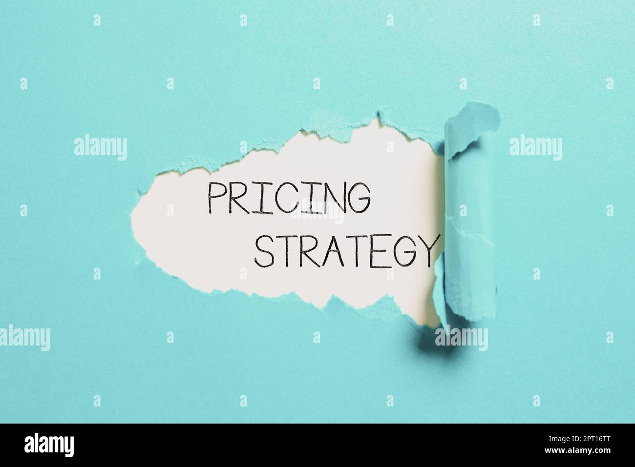 Sign displaying Pricing Strategy, Word for method companies use to ...