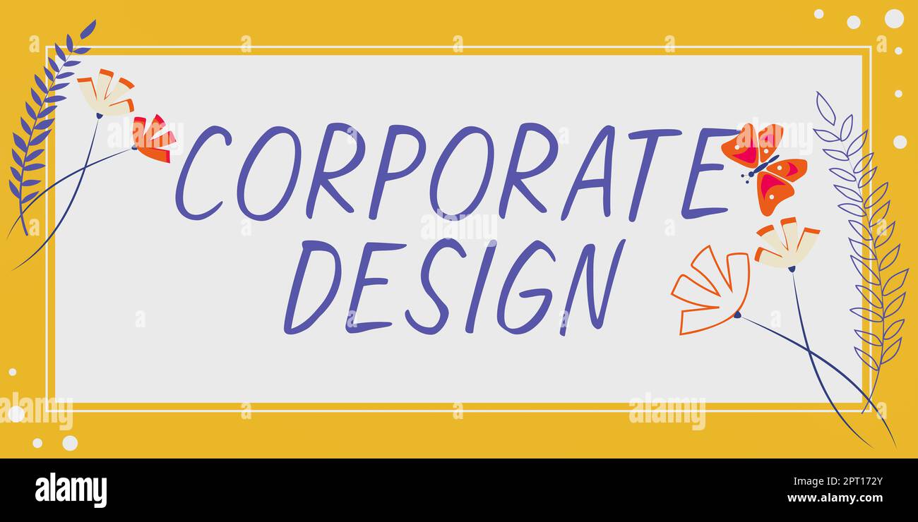Inspiration showing sign Corporate Design, Business concept official ...