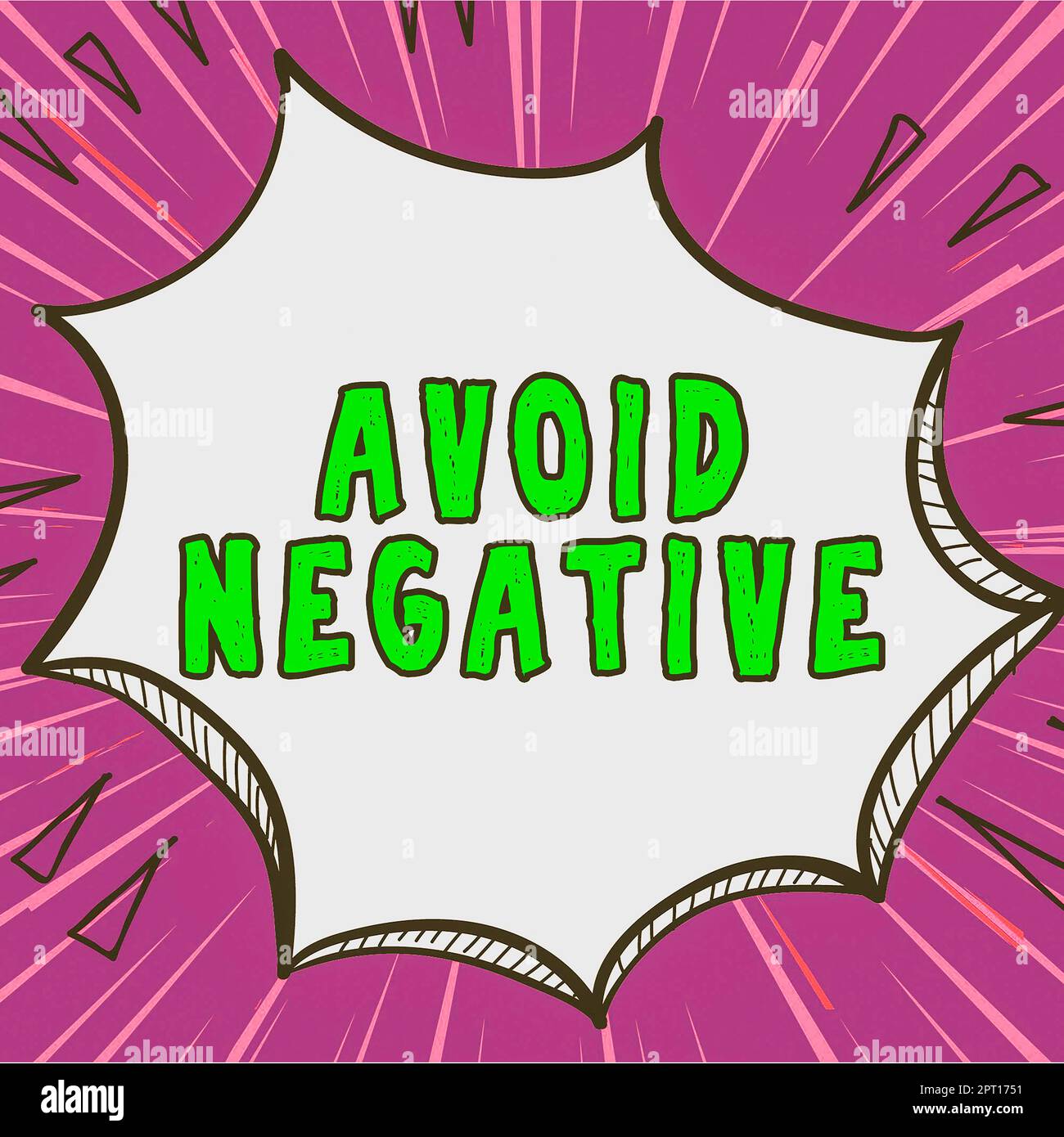 Writing displaying text Avoid Negative, Word for Staying away from ...