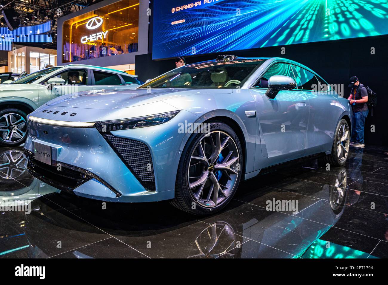 Chery Exeed Sterra ES electric sedan on display at the 2023 Shanghai ...
