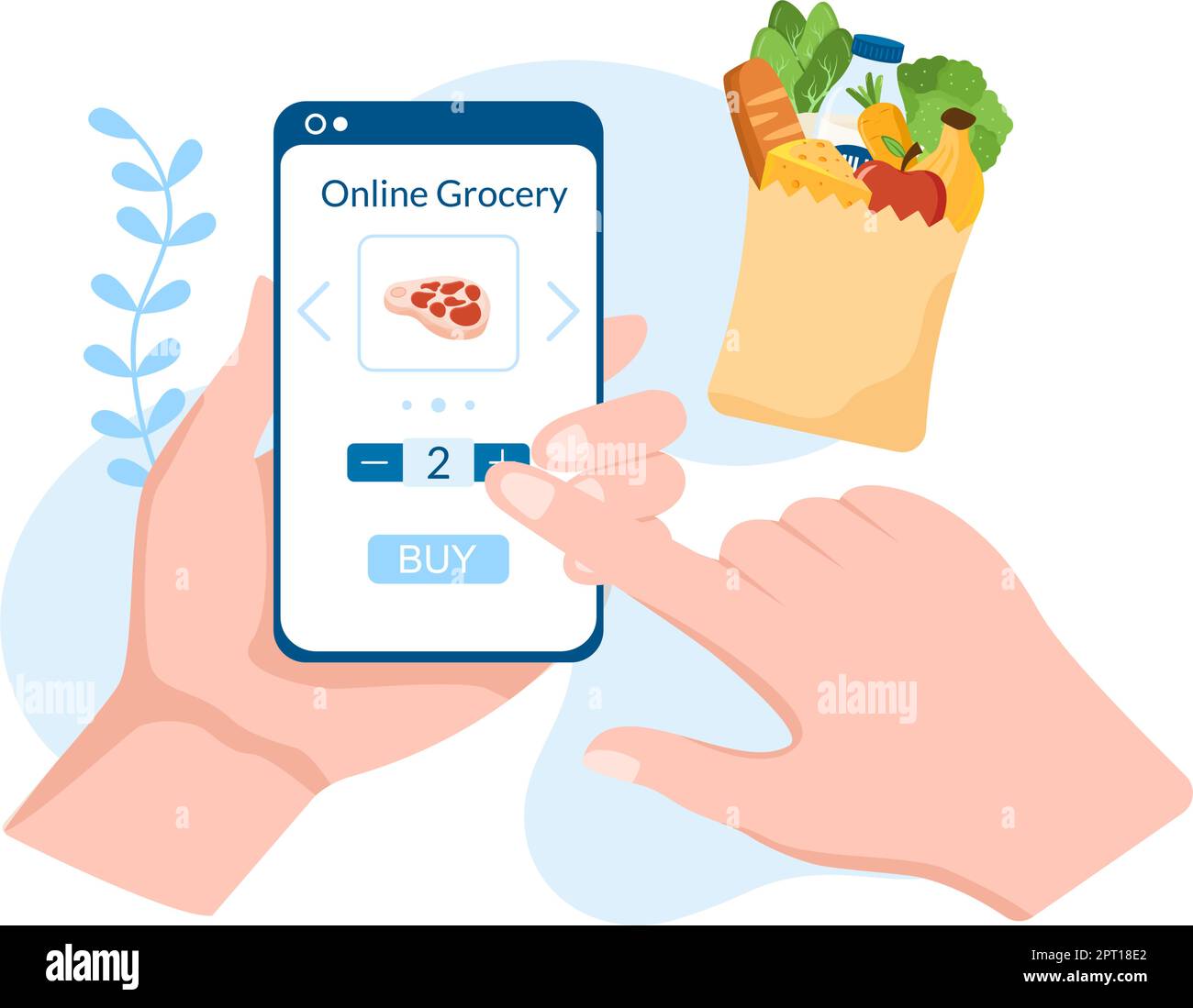 Online Grocery Store or Supermarket to Order Daily Necessities or Food ...