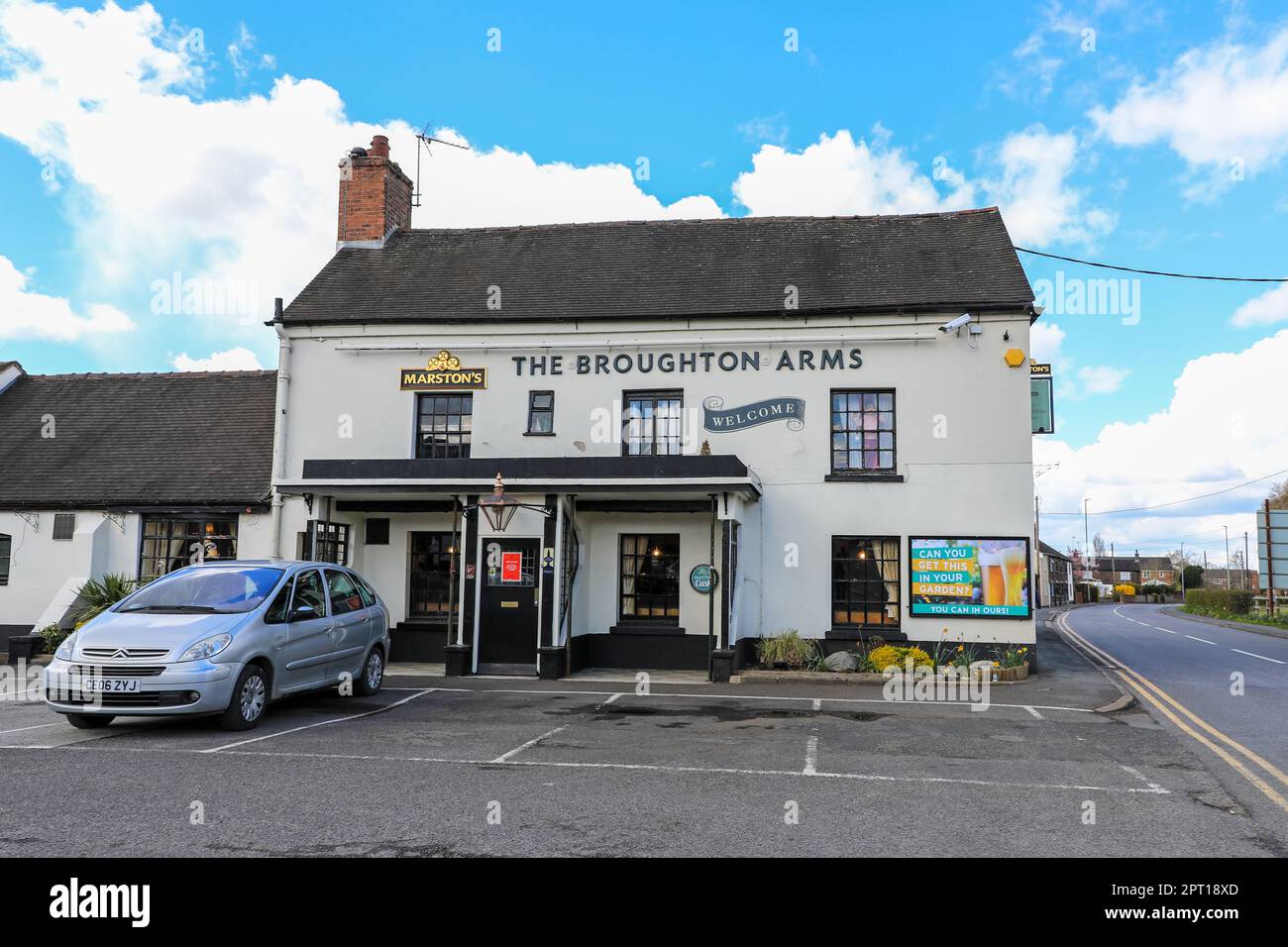 The Broughton Arms pub or public house, inn, Rode Heath, Staffordshire ...