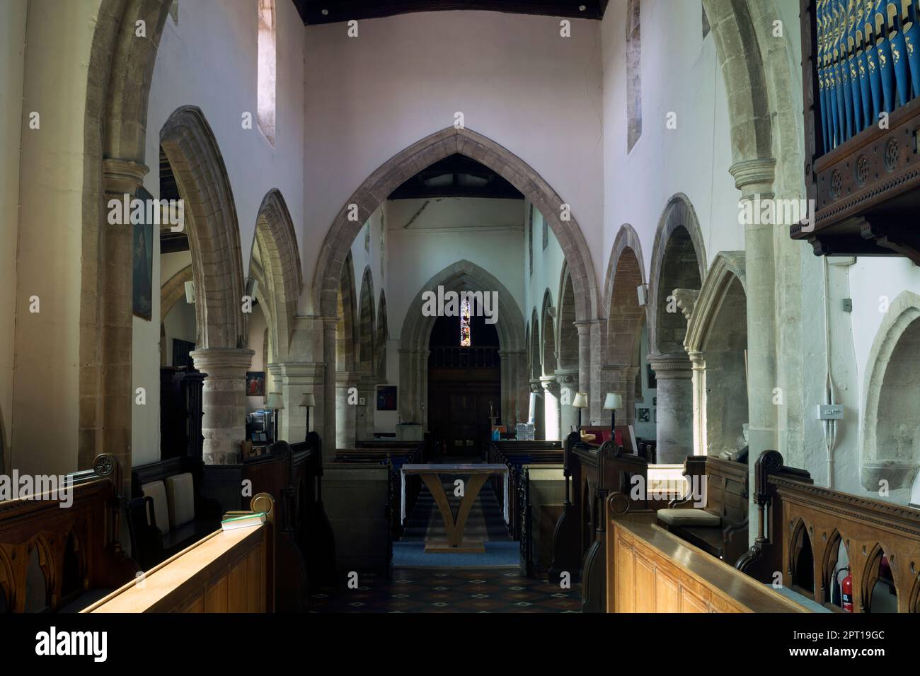 St. Mary`s Church, Woodford, Northamptonshire, England, UK Stock Photo ...