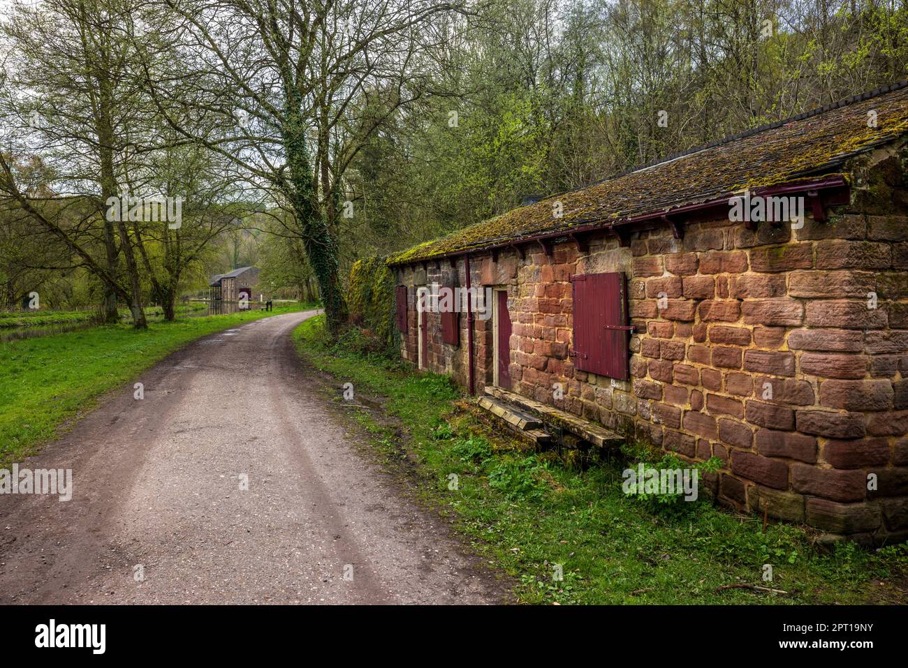 A Disused Railway Building Along The Dismantled Raiway Along The