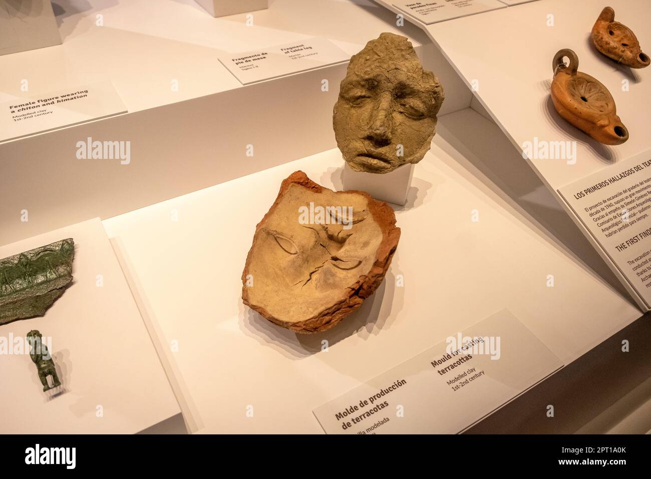Málaga, Spain -- ancient mould for casting terracotta figures of the ...
