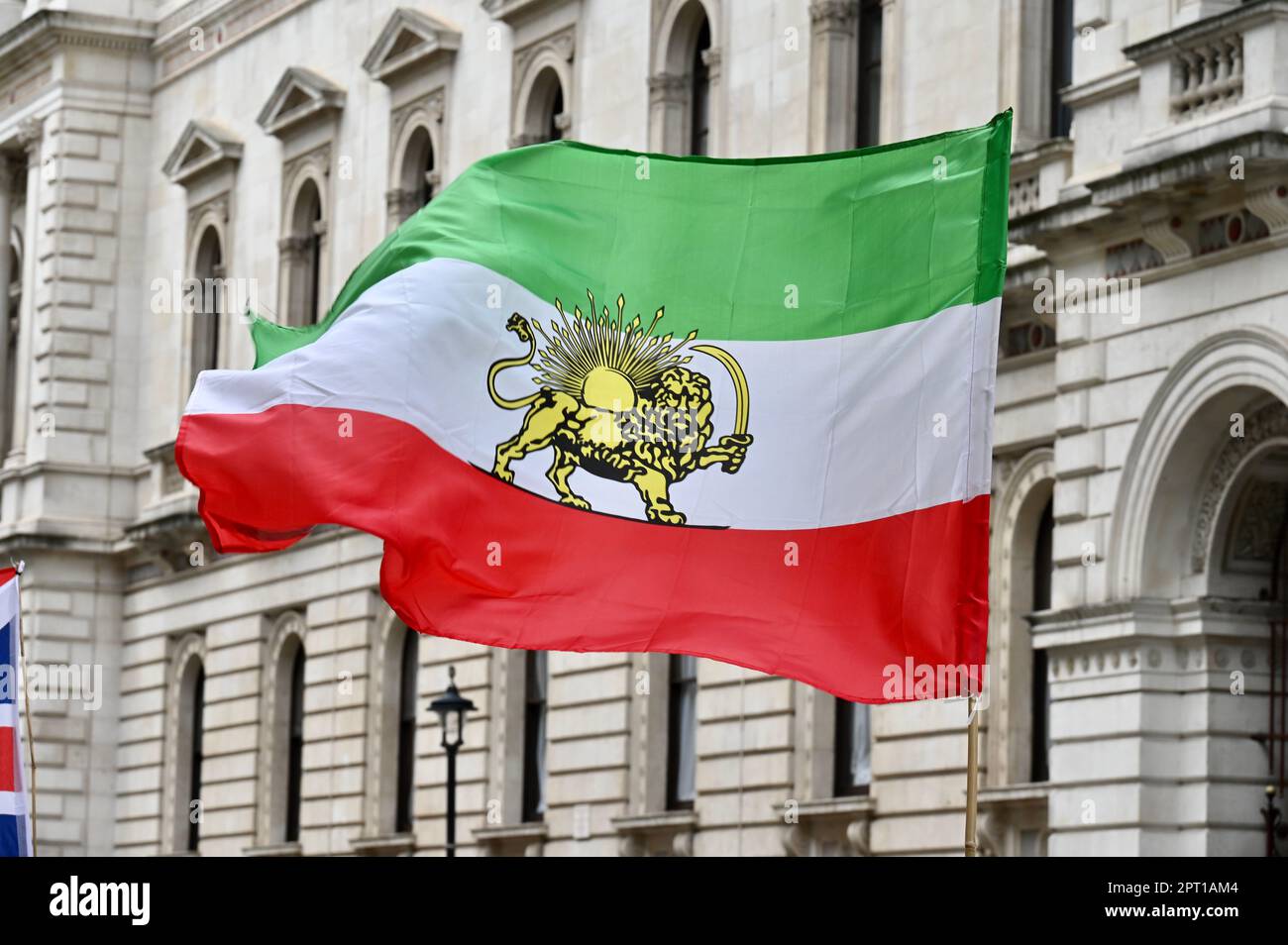 Iranian woman with a flag hi-res stock photography and images - Alamy