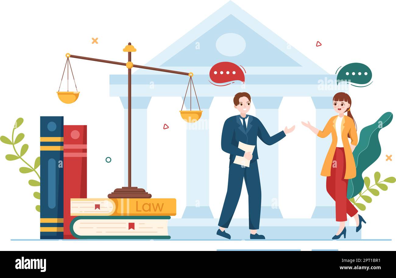 Law Firm Services with Justice, Legal Advice, Judgement and Lawyer ...