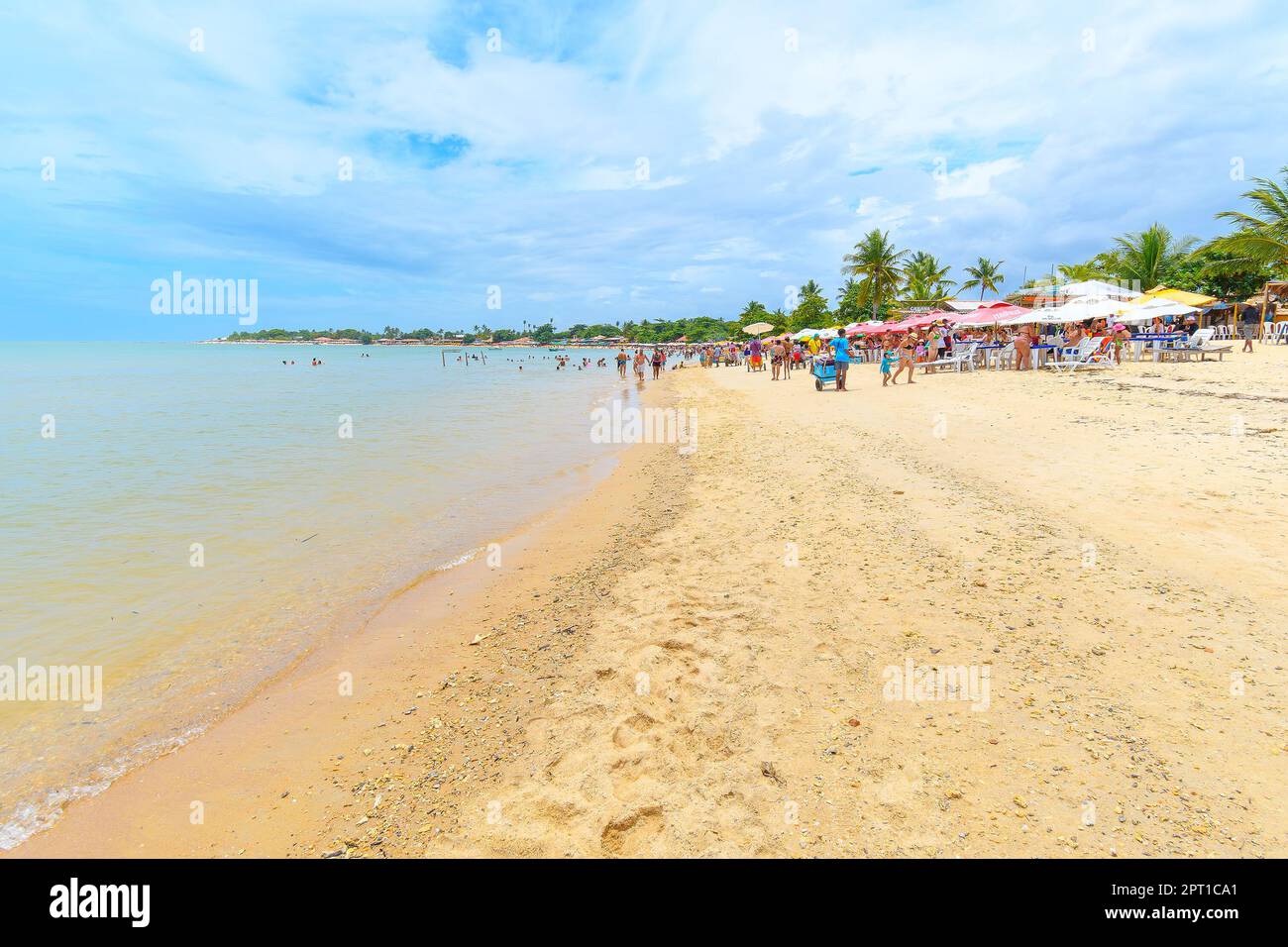 Santa Cruz Cabralia, BA, Brazil - January 05, 2023: view of Coroa ...
