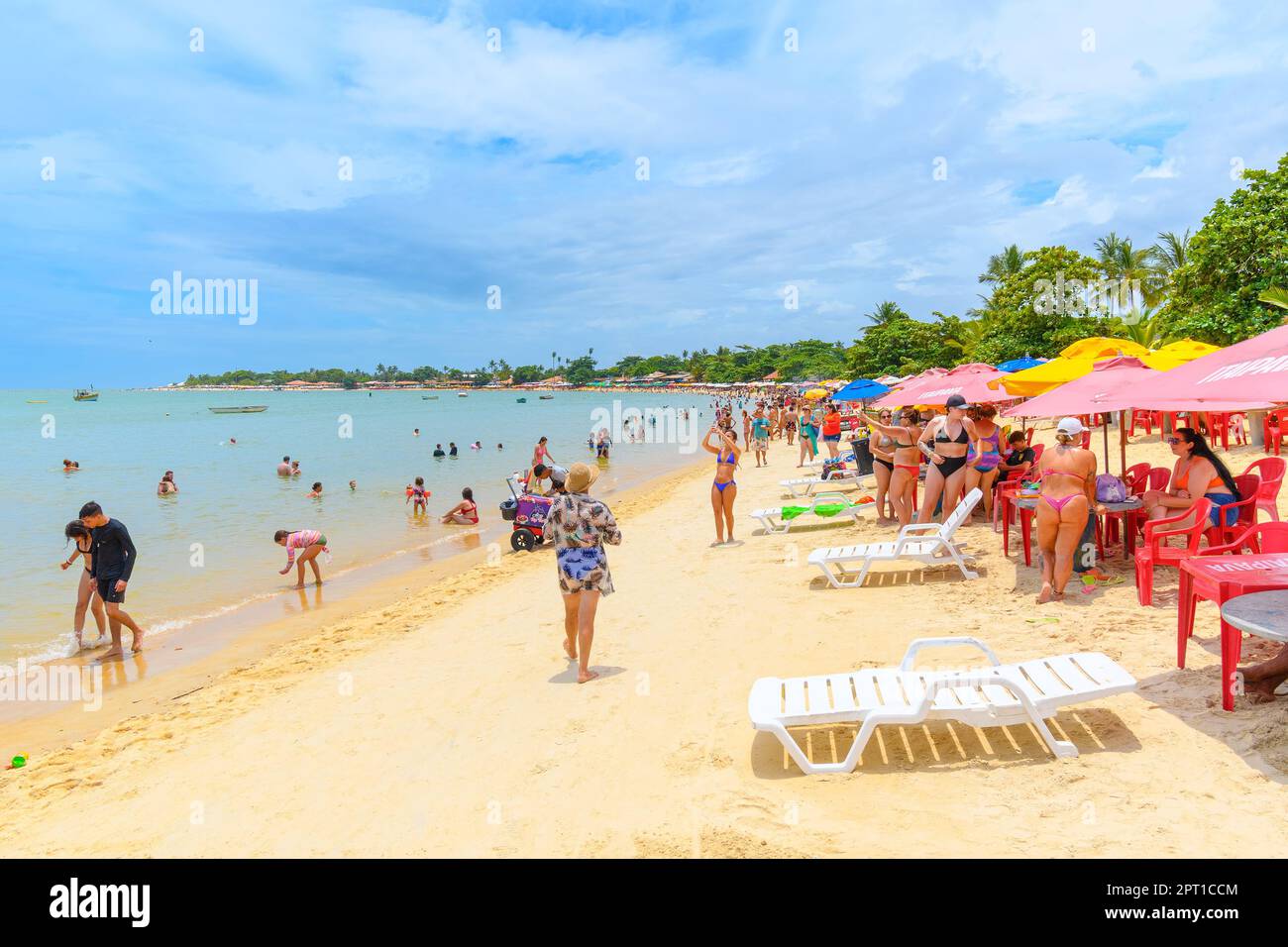 Santa Cruz Cabralia, BA, Brazil - January 05, 2023: view of Coroa ...