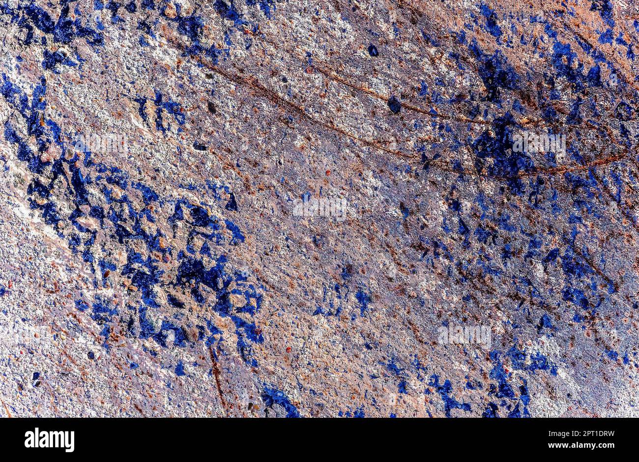 Detailed close up surface of rusty metal and stone with lots of ...