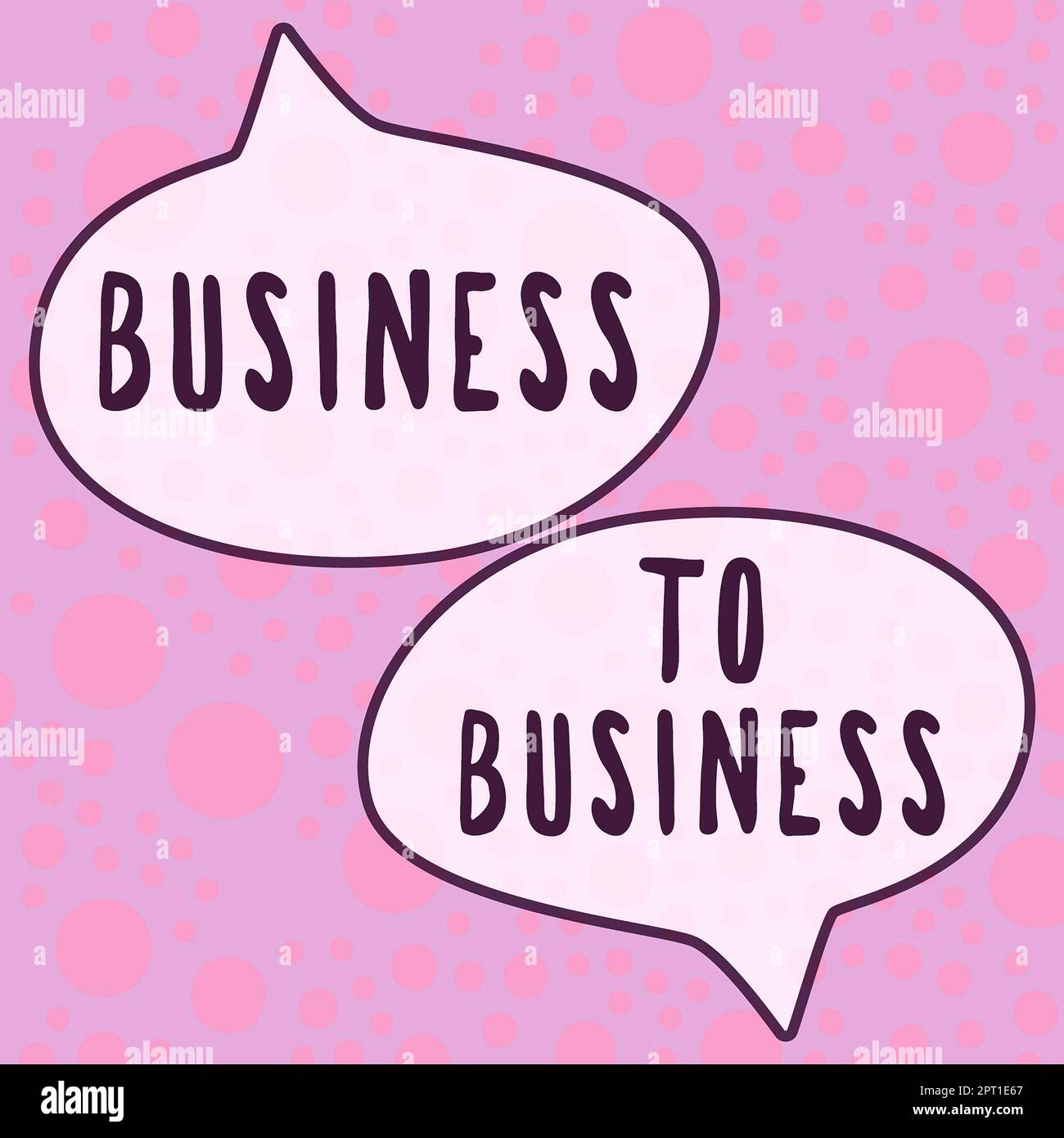 Sign displaying Business To Business, Word Written on Commercial ...