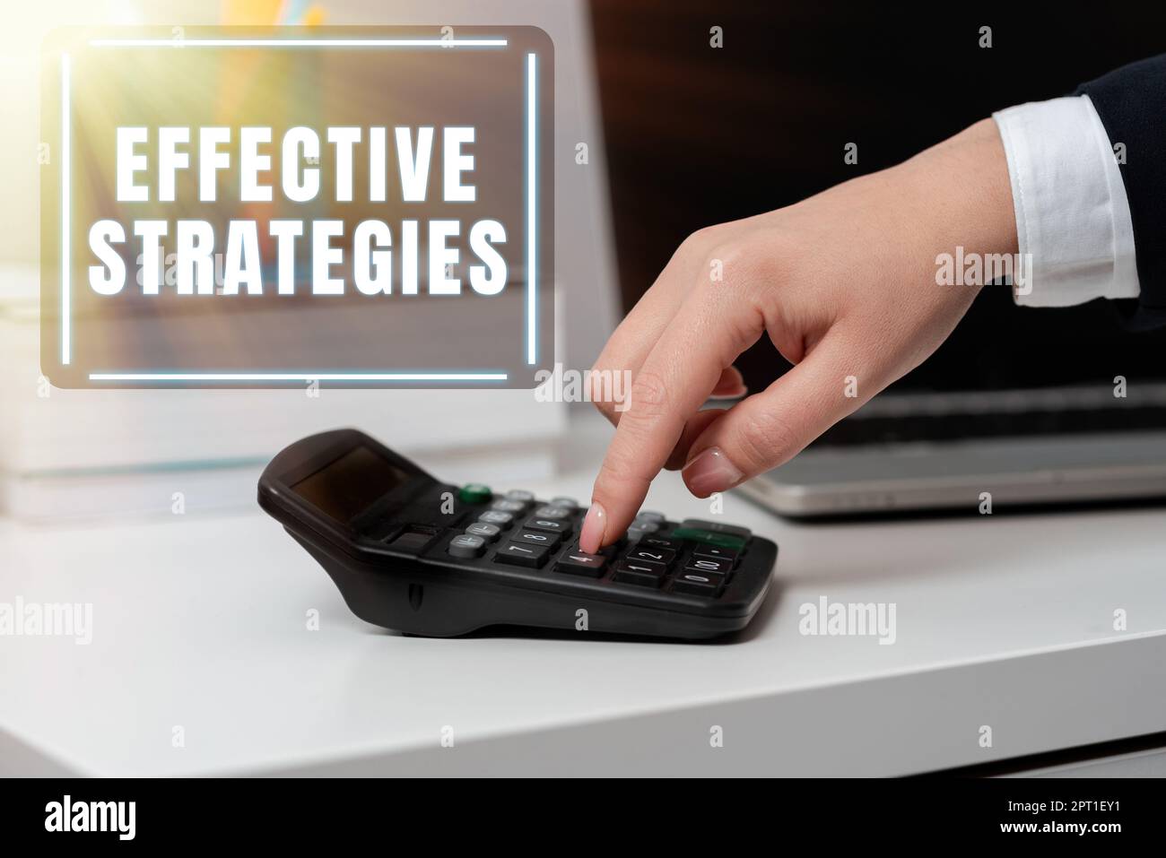 Sign displaying Effective Strategies, Conceptual photo Sound Tactical ...