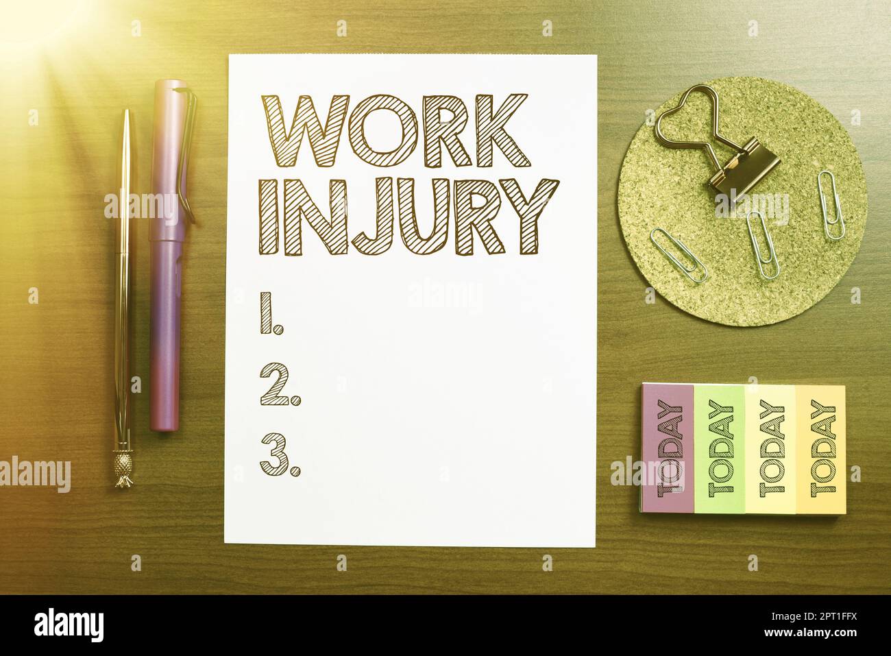 Writing displaying text Work Injury, Internet Concept Accident in job ...