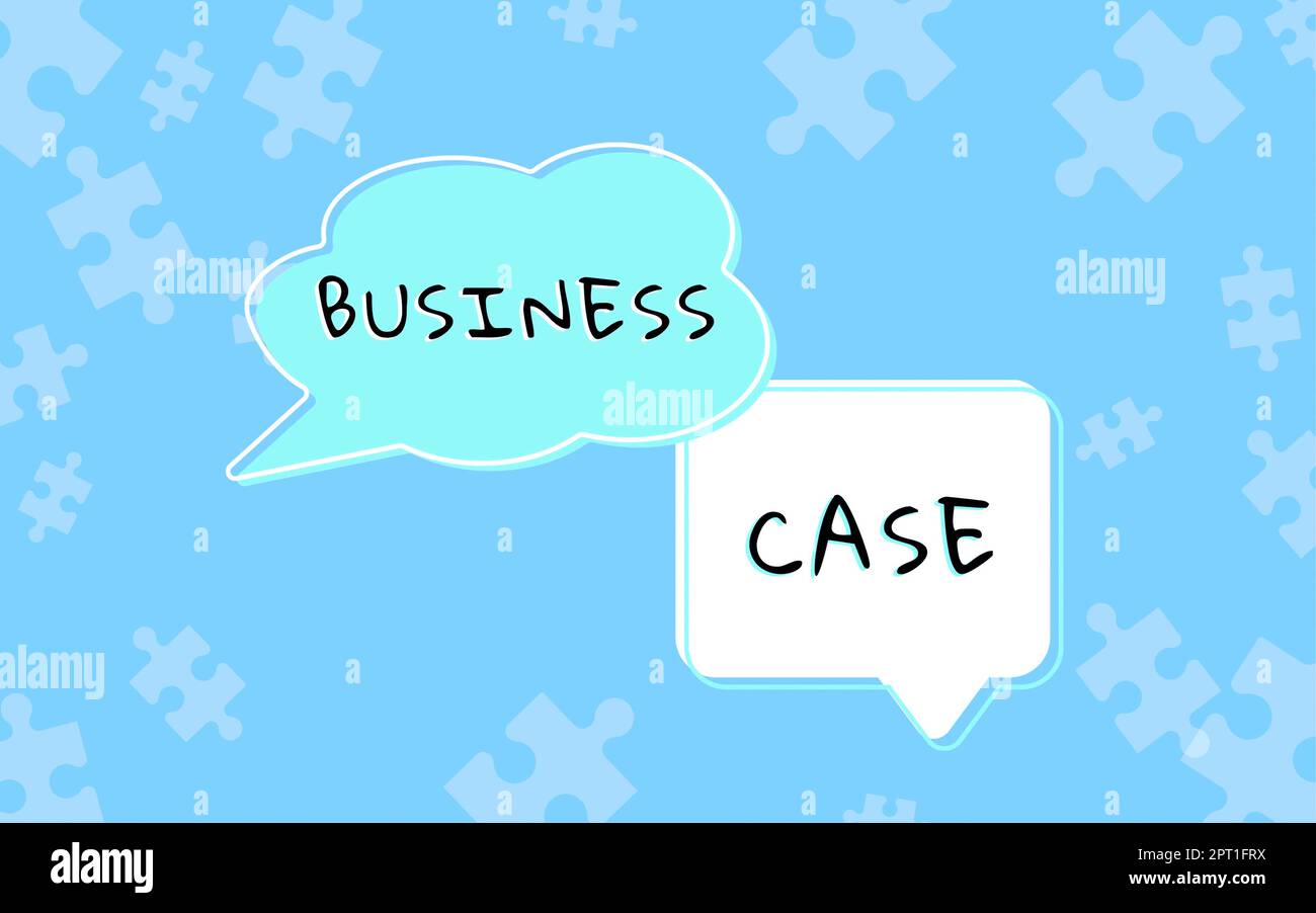 Text sign showing Business Case, Business overview Proposition ...