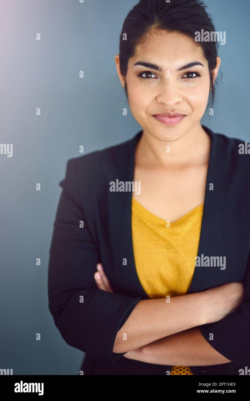 Self-assurance is her secret weapon. Portrait of an ambitious young ...