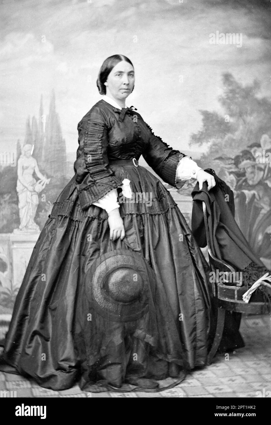 Jesse Benton Fremont. Portrait of the American writer and political ...