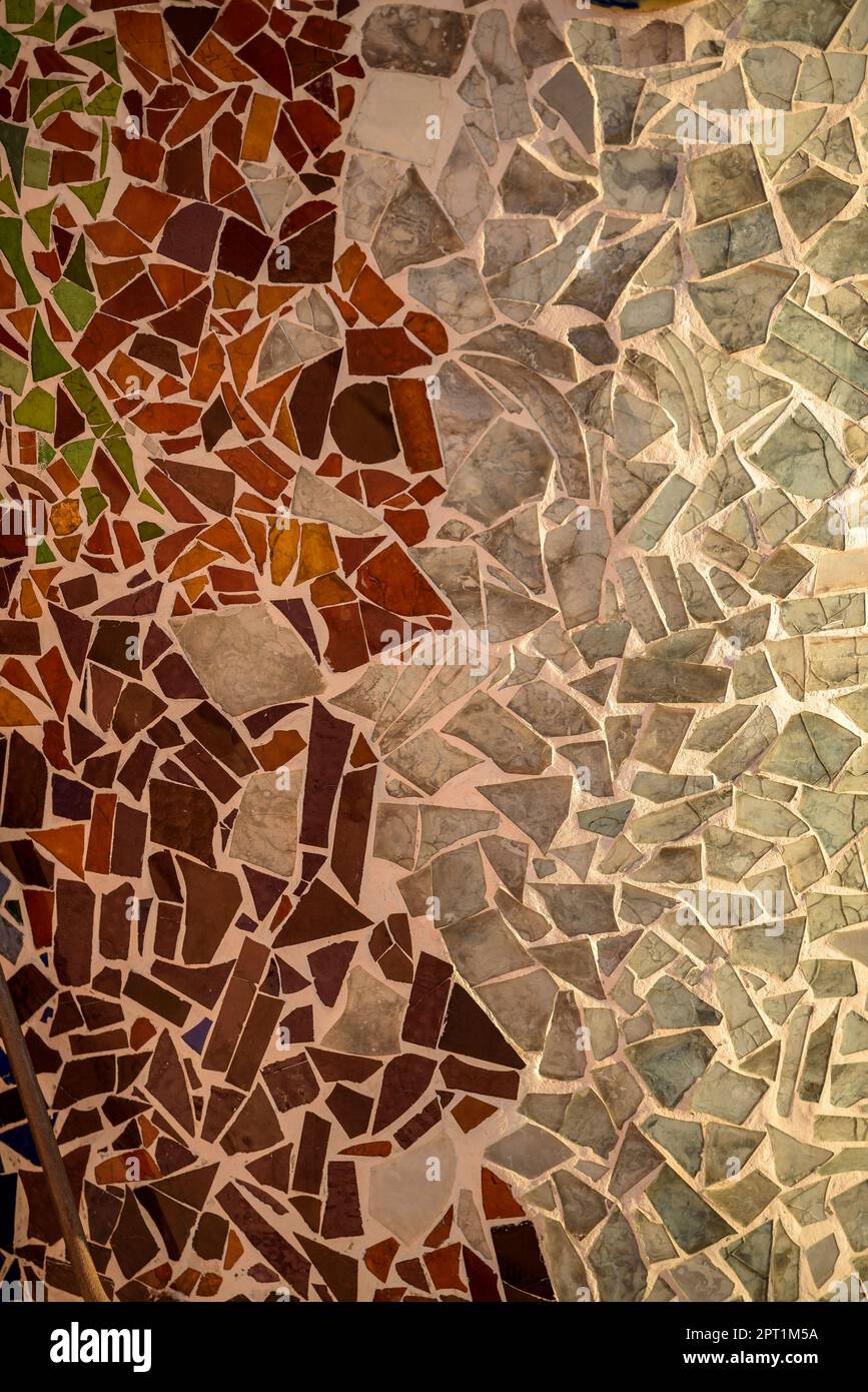 Base of the cross that crowns the facade of Casa Batlló designed by ...