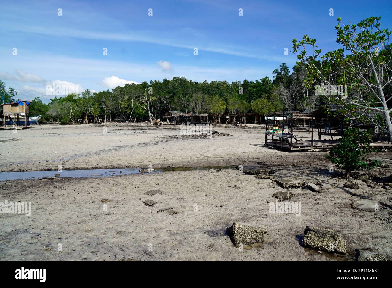 pristine beach in puerto princesa on palawan at the philippines Stock ...