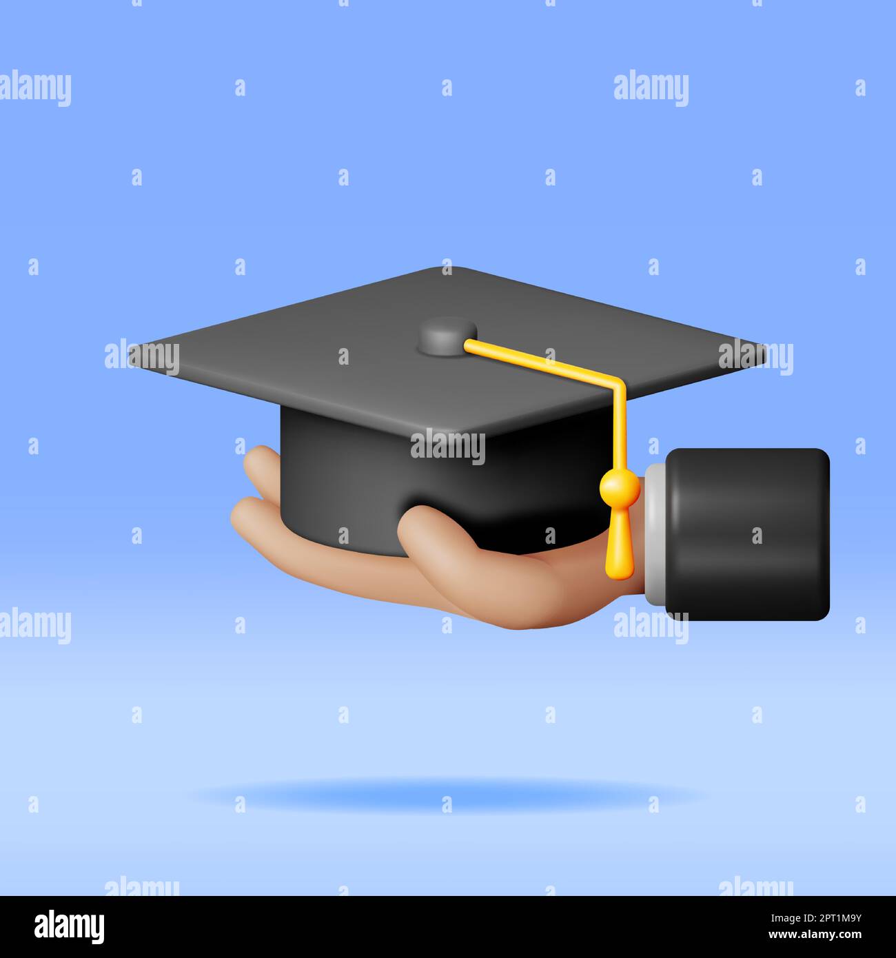 Graduates cap gown Stock Vector Images - Alamy