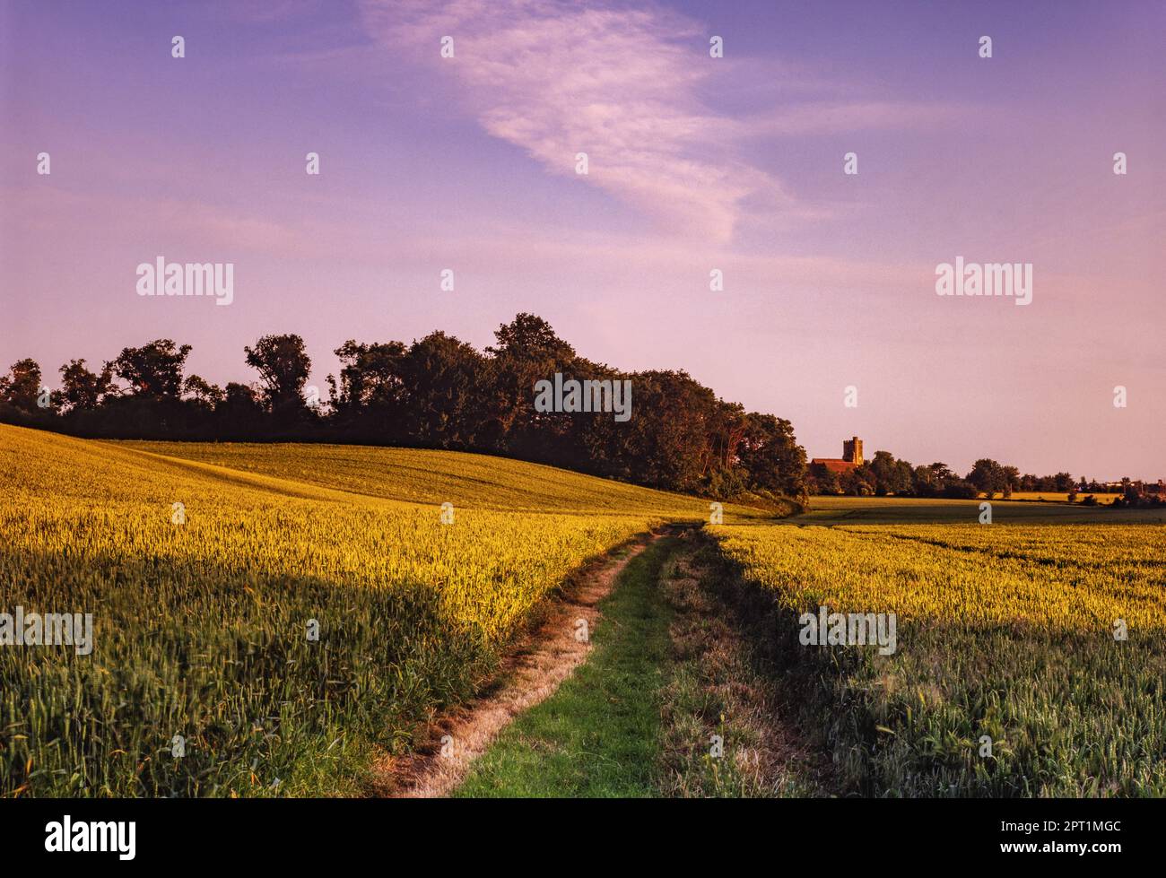 Looking towards Southfleet from Gravesend prior to construction of HS1 ...