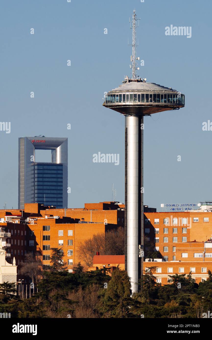 Madrid, Spain - March 4, 2023: Skyline of the city of Madrid. Viewpoint ...