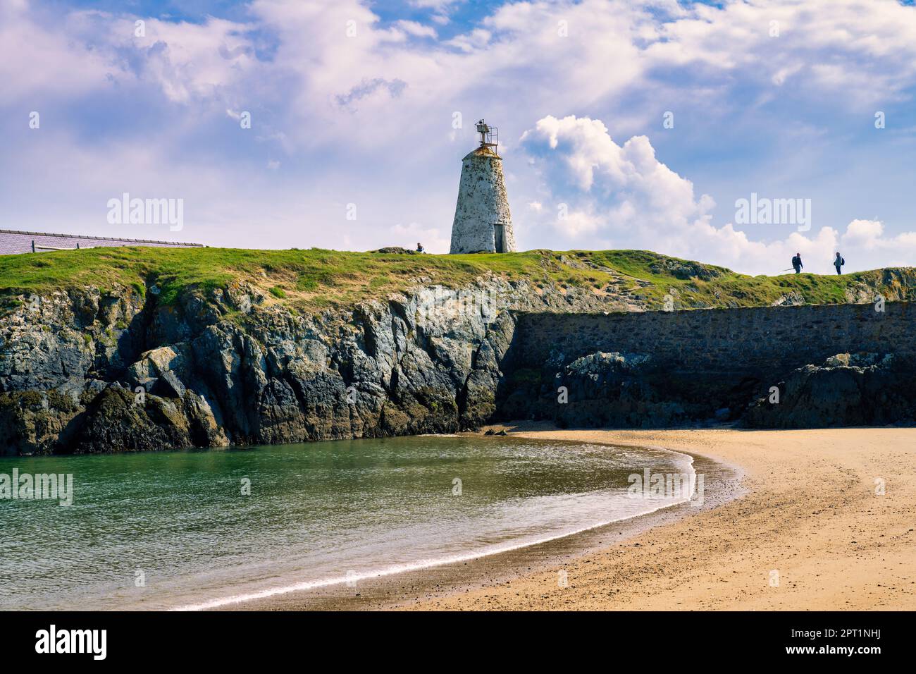 A picturesque view of the Llanddwyn Island beach in Newborough ...