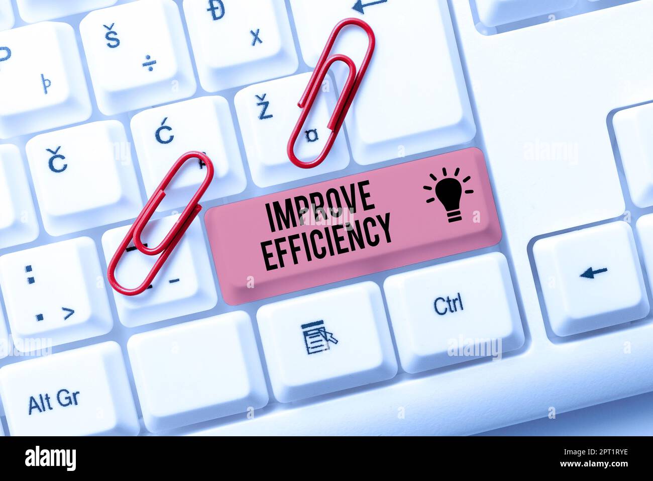 Text caption presenting Improve EfficiencyCompetency in performance ...