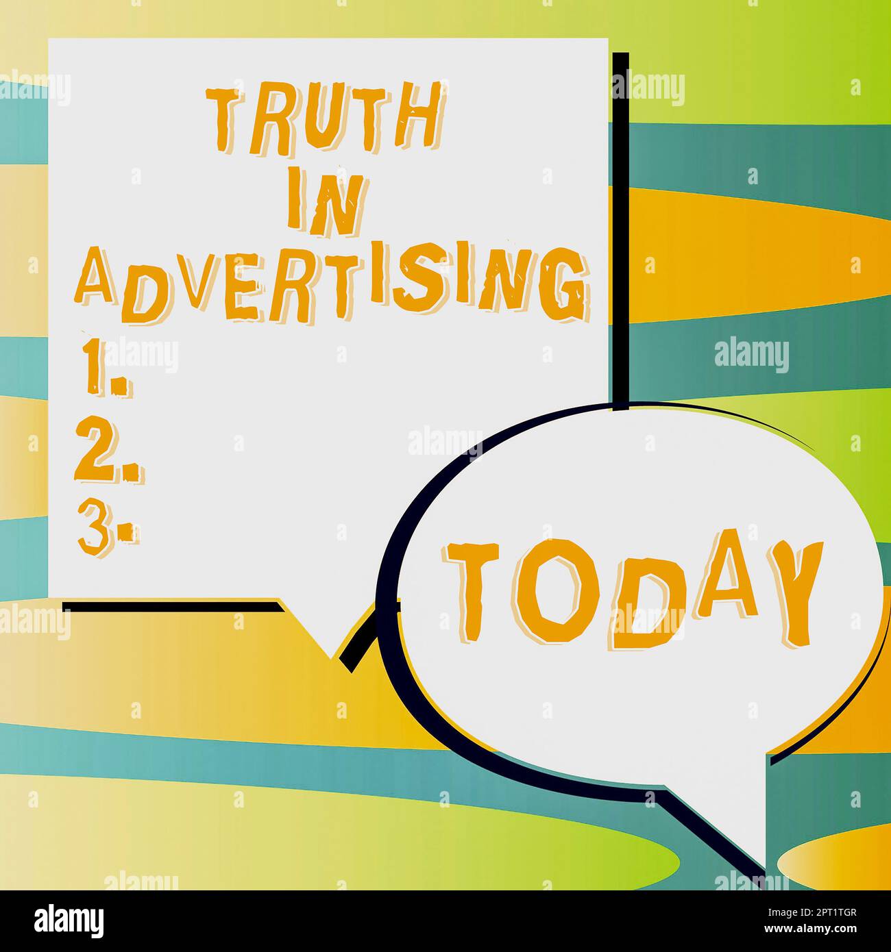 Sign displaying Truth In Advertising, Business showcase Practice Honest Advertisement Publicity ...