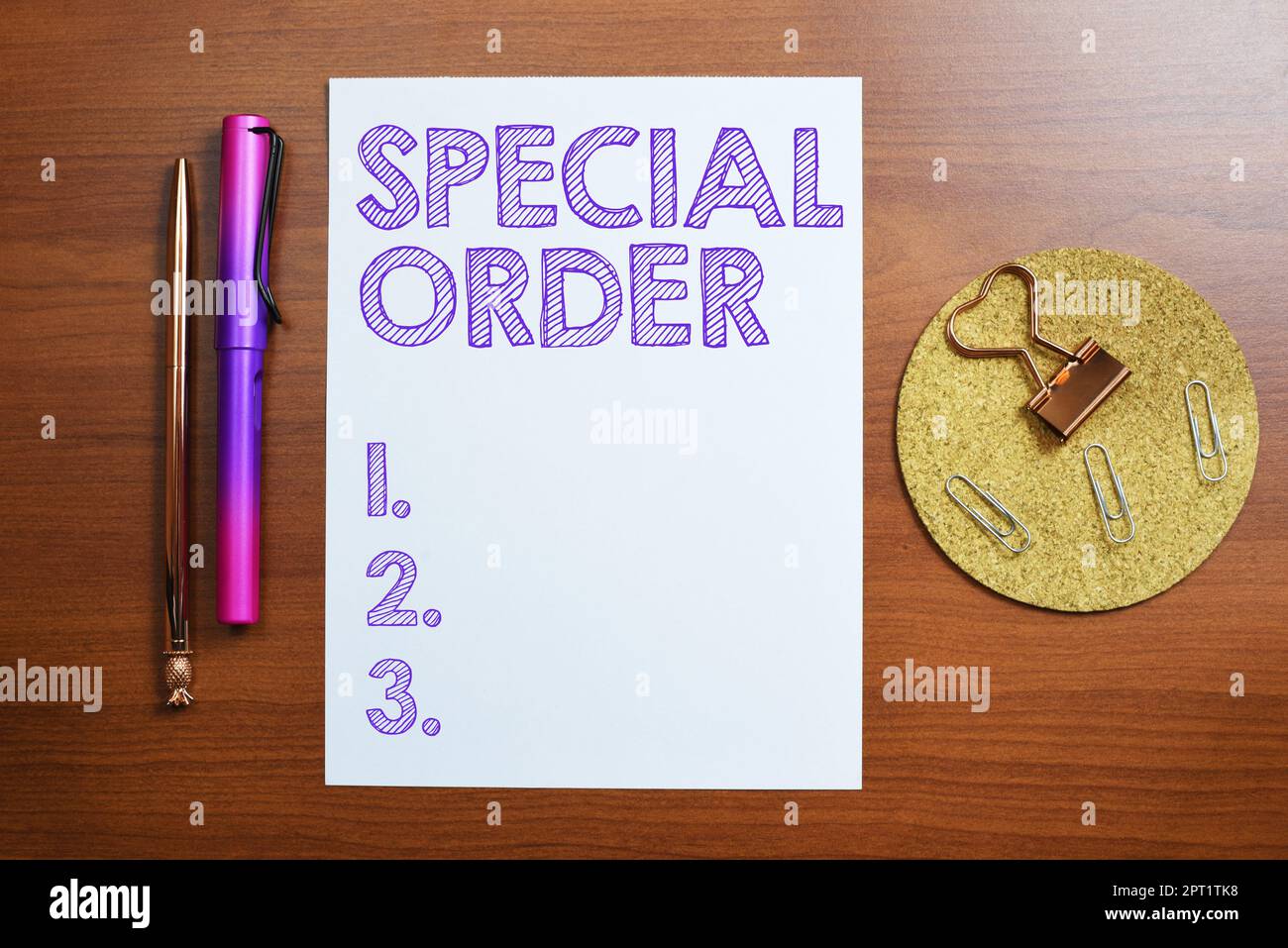 Inspiration showing sign Special Order, Business overview Specific Item Requested a Routine Memo ...