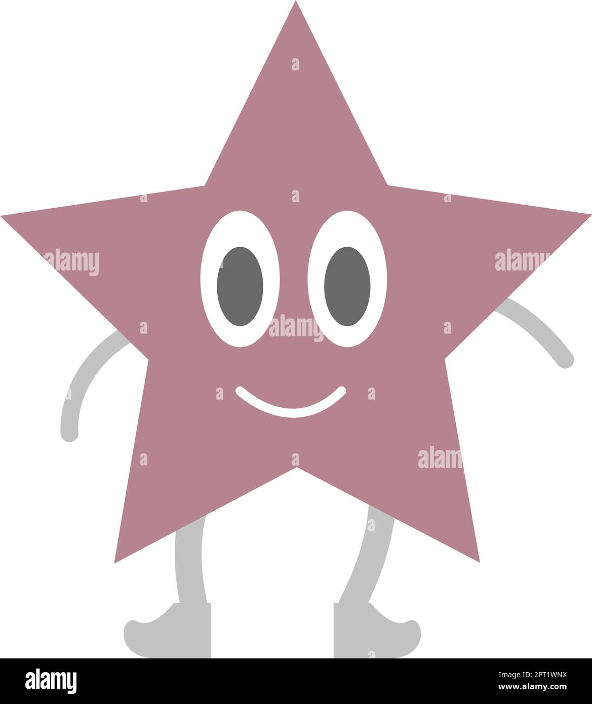 Star cartoon geometric shape for kids to learn basic math education ...