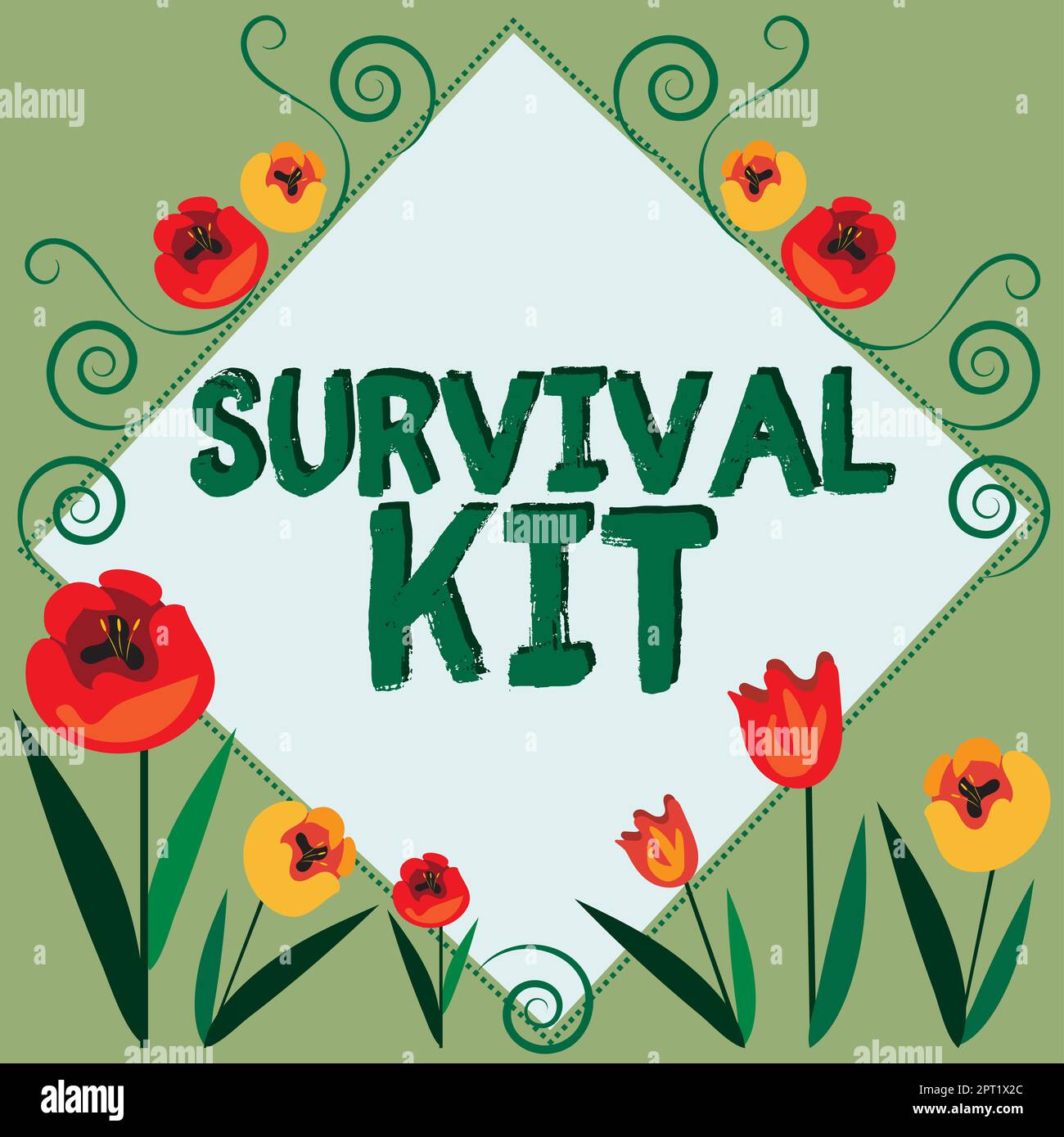 Text showing inspiration Survival Kit, Business concept Emergency ...