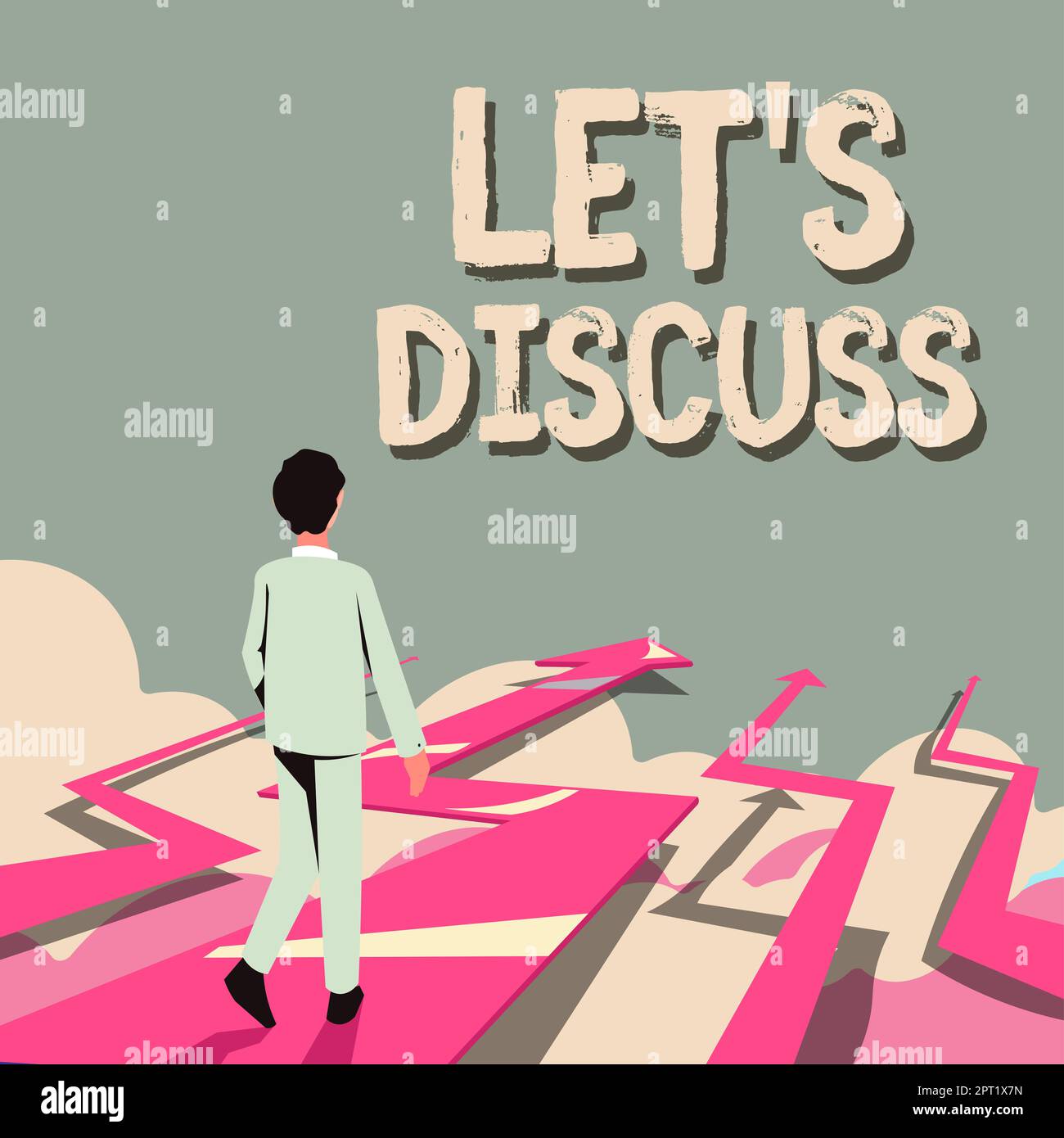 Inspiration showing sign Let S Discuss, Business idea Permit to Talk ...