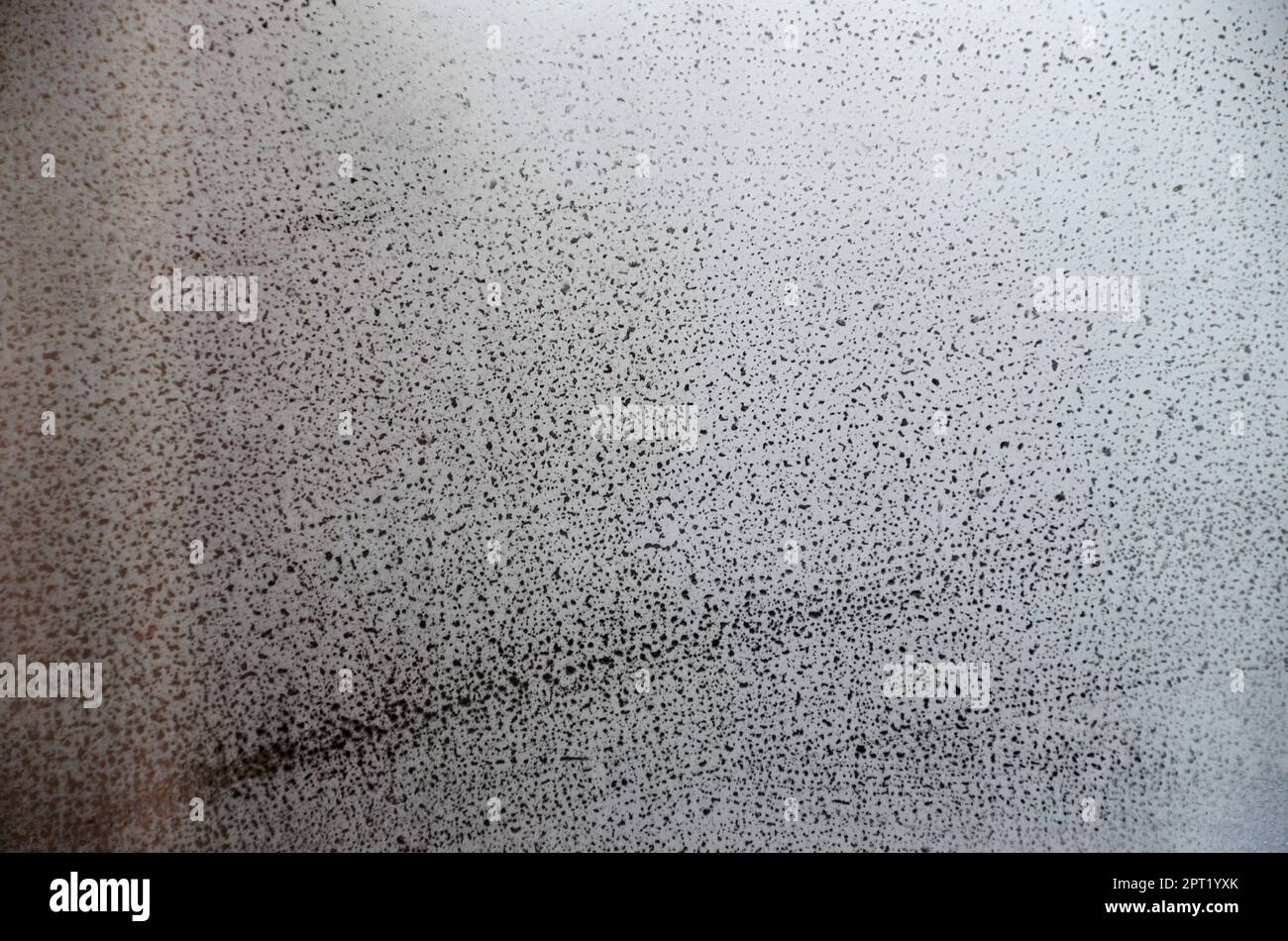 Window glass with condensate or steam after heavy rain, Texture or ...