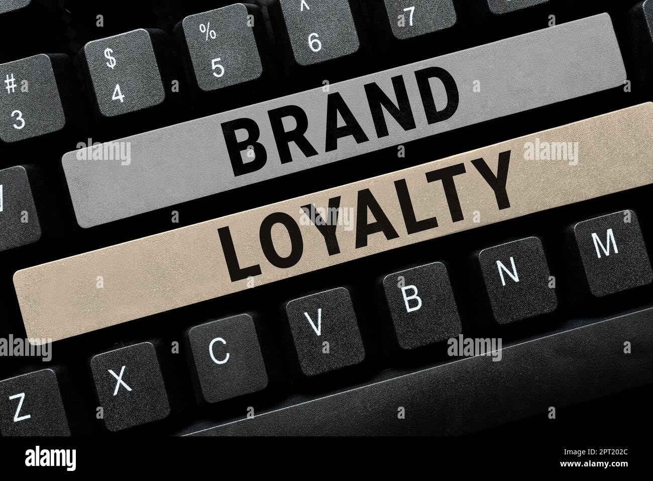 Sign displaying Brand Loyalty, Business showcase positive feelings to a ...