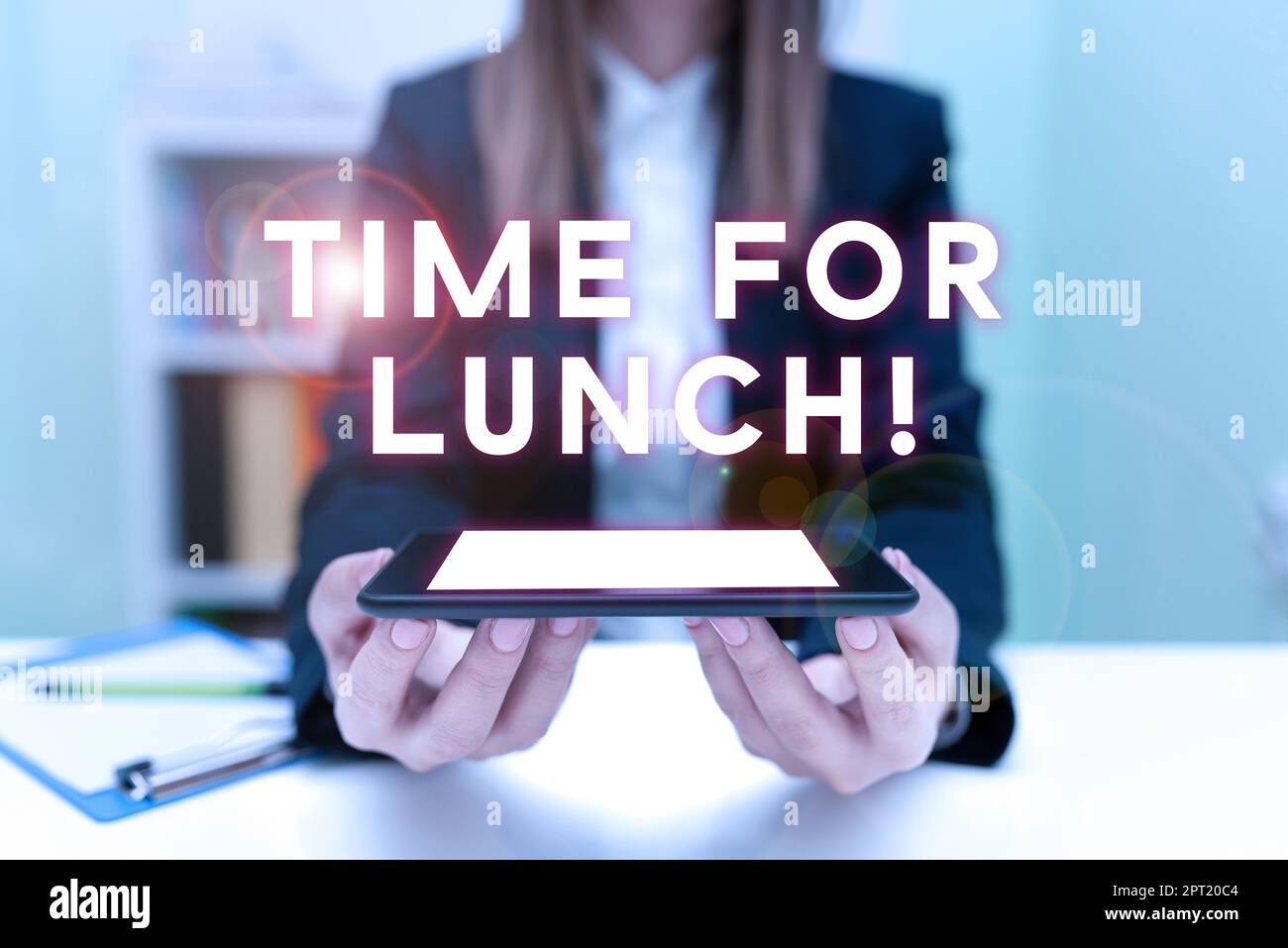 Conceptual display Time For Lunch, Business showcase Moment to have a ...
