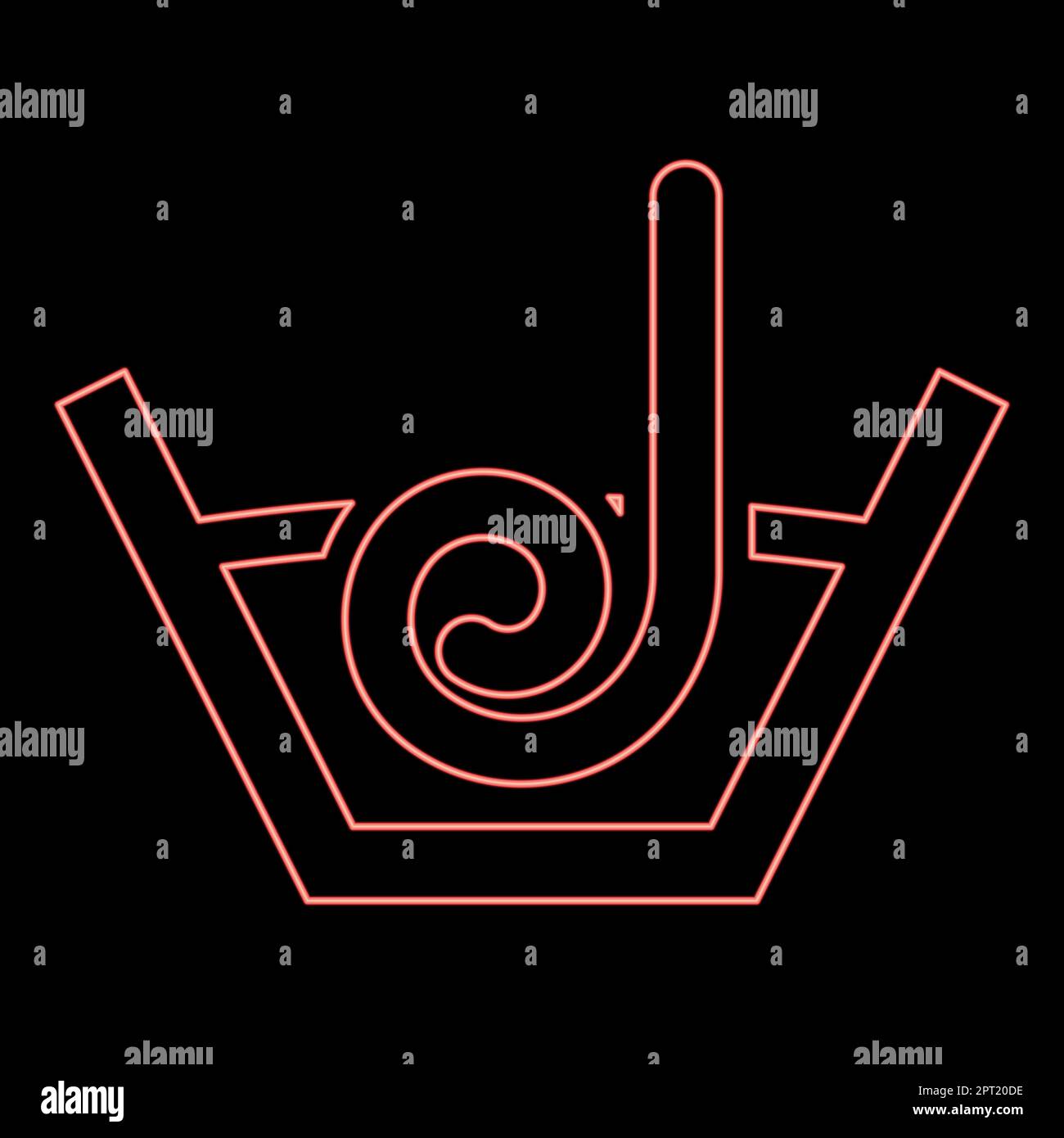 Neon self-adhesive wet before sticker Designation on the wallpaper ...