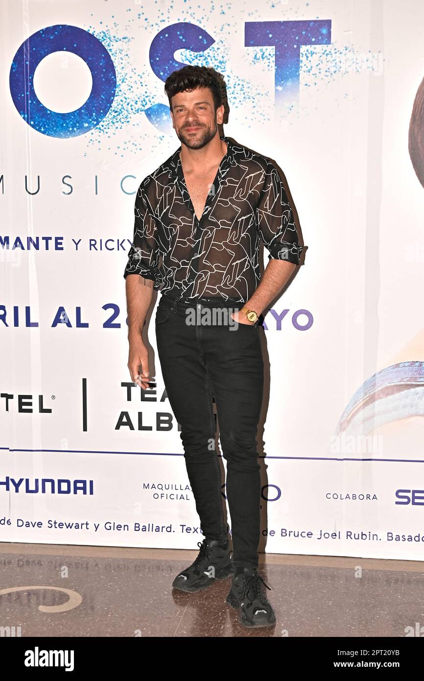 Singer Ricky Merino poses during the meeting of the musical 'Ghost', on ...