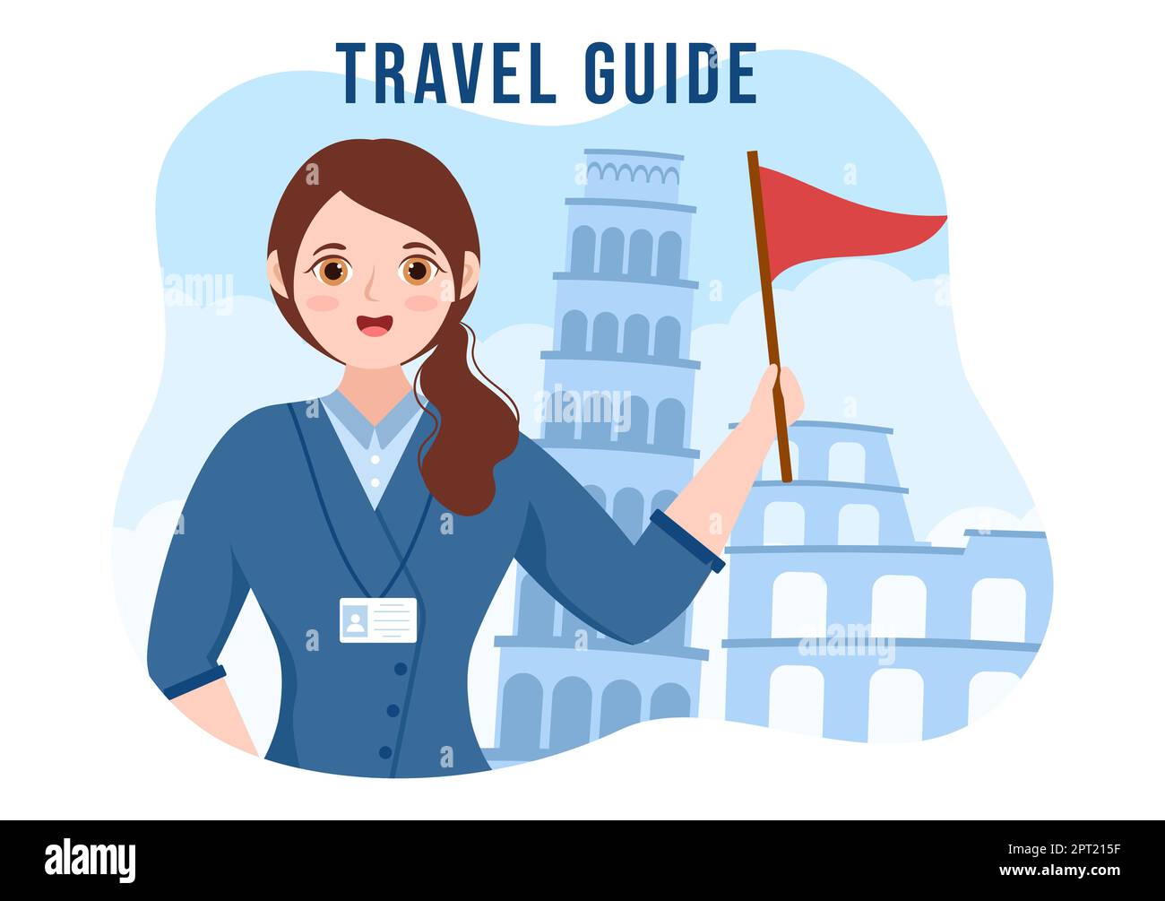 Travel Guide and Tour with Showing Interesting Places to Group of ...