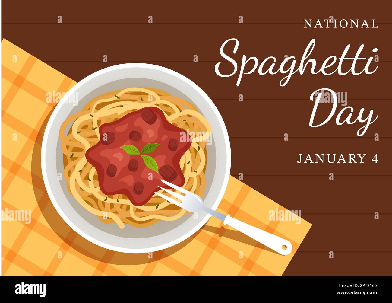 National Spaghetti Day on 4th January with a Plate of Italian Noodles ...