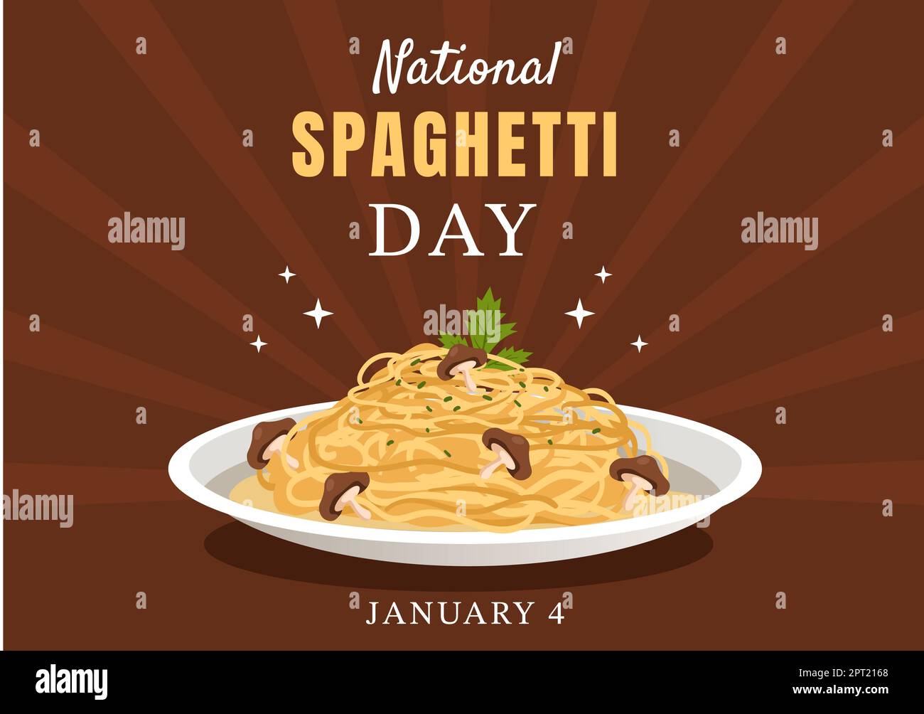 National Spaghetti Day on 4th January with a Plate of Italian Noodles ...
