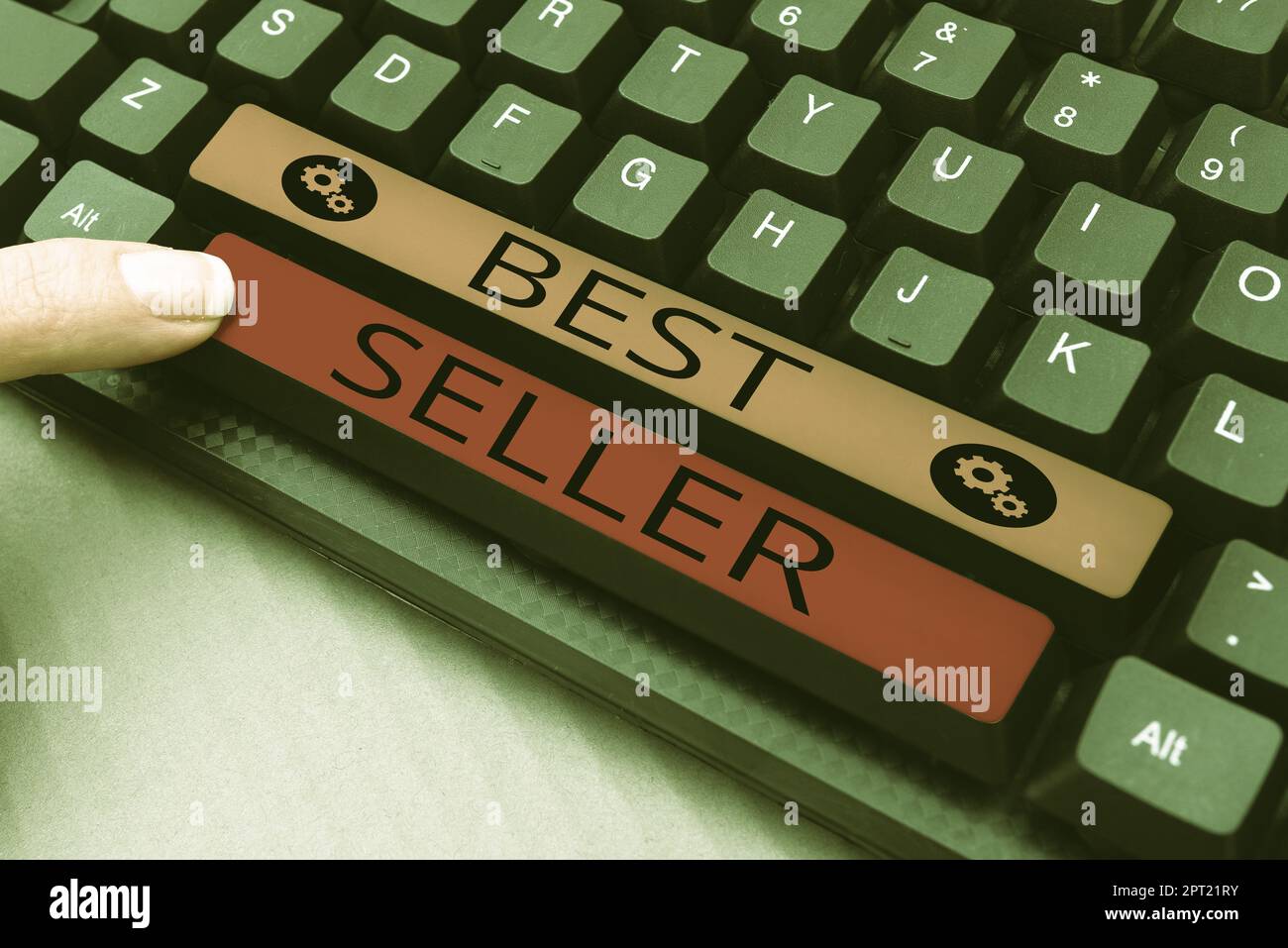 Sign displaying Best Seller, Internet Concept a highlypurchased ...