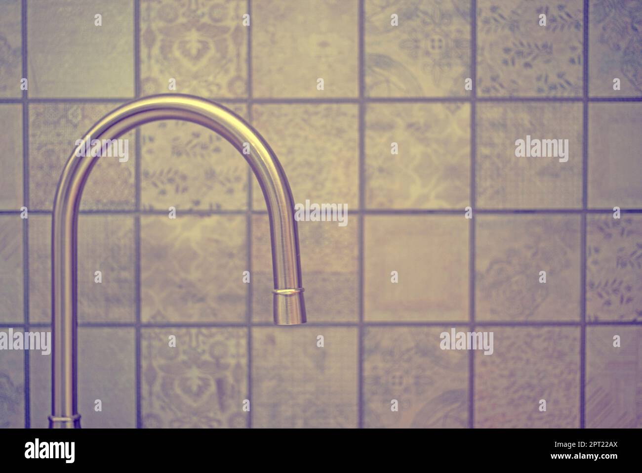 Water tap faucet in the kitchen for background Stock Photo - Alamy