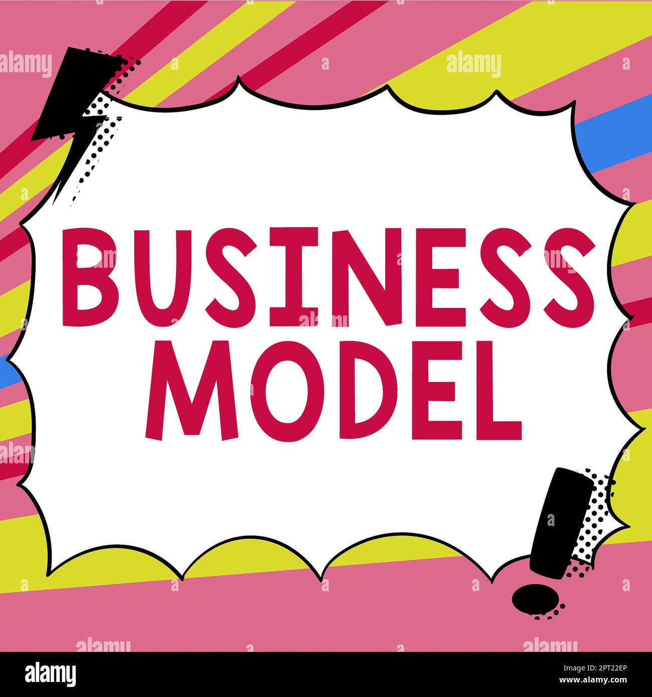 Conceptual display Business Model, Business idea model showing how a ...