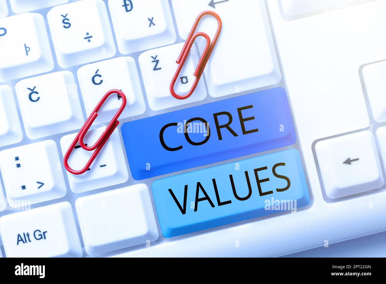 Conceptual Caption Core Values Business Showcase Principles Which Guide And Determine What Is