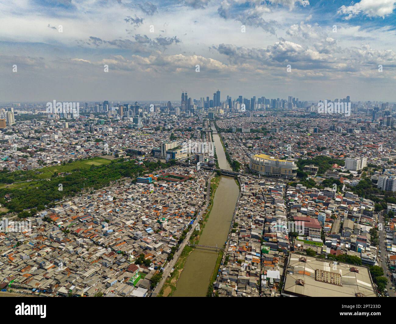 Top view of panorama of Jakarta city. Indonesia Stock Photo - Alamy