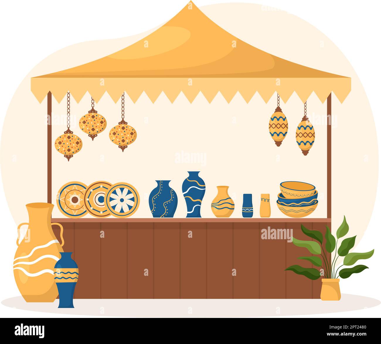 Souvenir Shop with Various the Gifts, Decorative Vases and Jewelry to ...