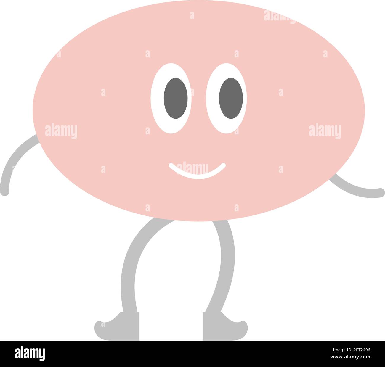 Ellipse cartoon geometric shape for kids to learn basic math education ...