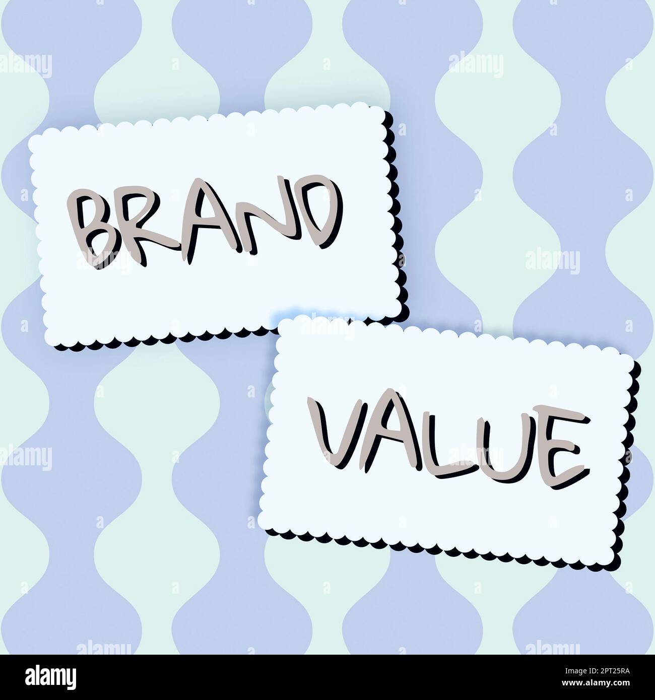 Sign displaying Brand Value, Conceptual photo company generates from ...